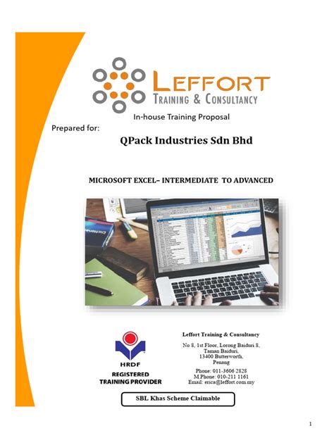 Sample Brochure Pdf Microsoft Excel Computing
