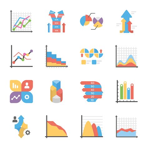 Business Analysis Graph And Charts Icon Collection 36172997 Vector Art