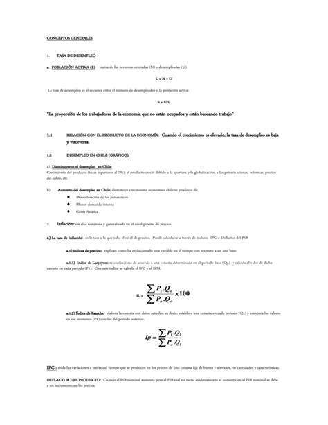 Variables Macroeconómicas