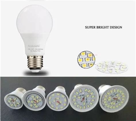 Nakoshi Round Cool Daylight Ceramic Led Bulbs Base Type E At Unit In Villupuram