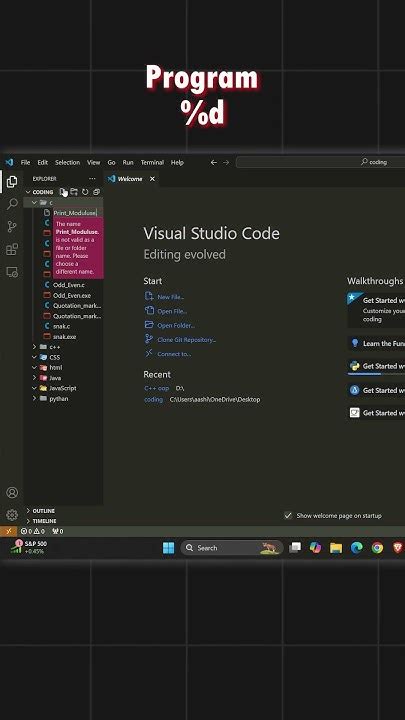 Print D In C Language Shorts Shortvideo Coding C Programming