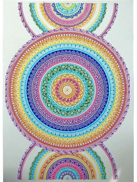 Colorful Mandalas Painting By Rashi Agrawal Exotic India Art