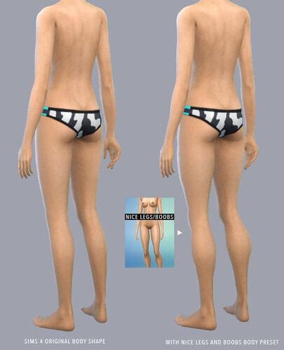Sims Nice Legs And Boobs Body Preset Body Parts LoversLab