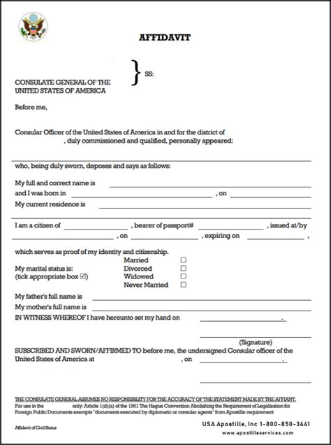 Single Status Apostille Apostille Services