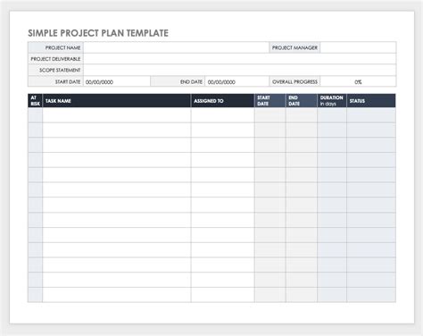 Project Plan Template Free Word Templates
