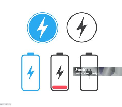 Fast Charging Icon Wireless Charging Level Battery Energy Vector