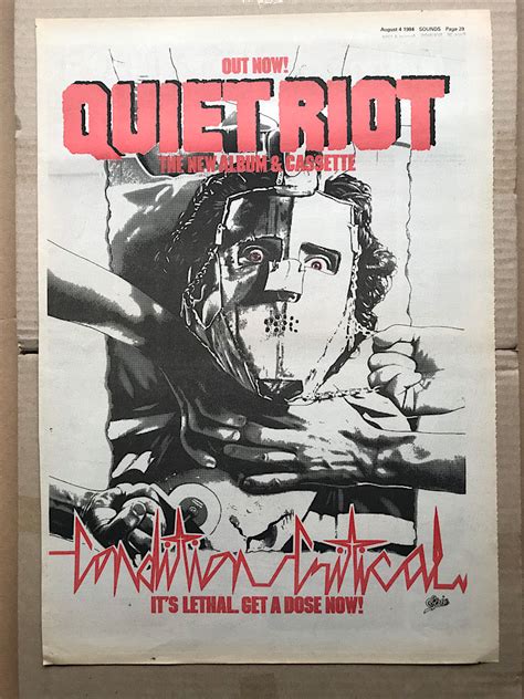 Quiet Riot Condition Critical Vinyl Records Lp Cd On Cdandlp
