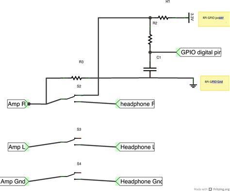 how can i use the rpi gpio to make a headphone sensing audio jack