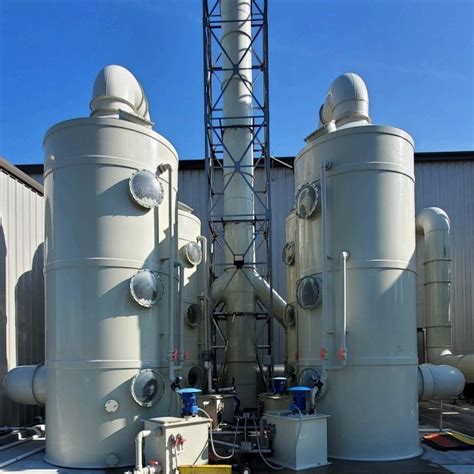 Exhaust Gas Cleaning System Pp Plastic Smoke Scrubber System Exhaust