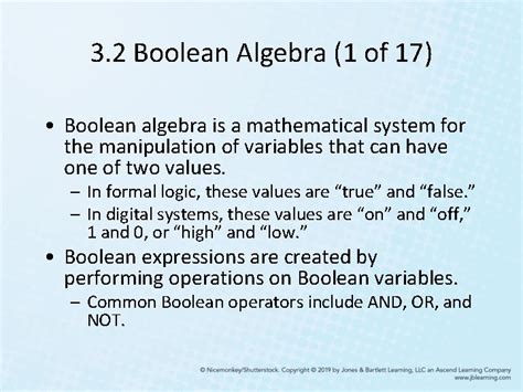 Chapter 3 Boolean Algebra And Digital Logic Objectives