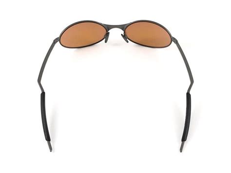 New Vintage Oakley E Wire Black Red Iridium Lens 2001 Sunglasses For