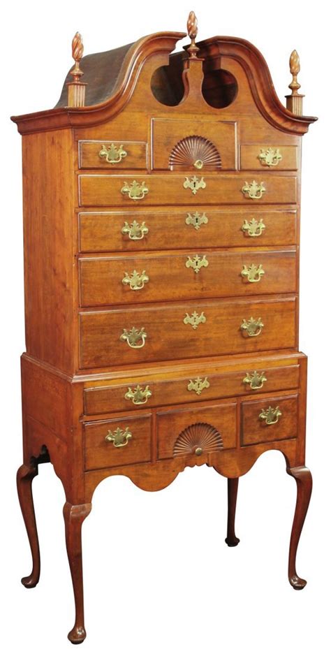 Rare And Important American Cherry Highboy Apr 07 2013 J Garrett