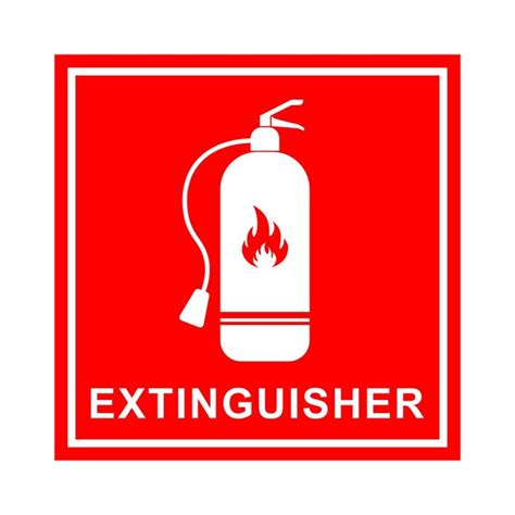 Premium Vector Extinguisher Sign Template Vector Design