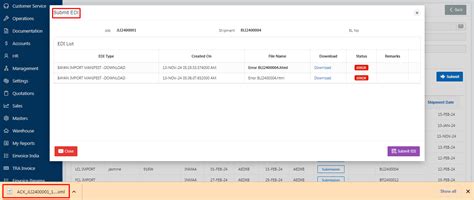 Steps To Generate Bayan EDI Shipment List House In Fresa