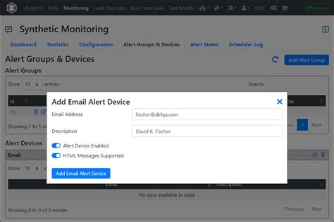 Synthetic Monitoring Realload Documentation