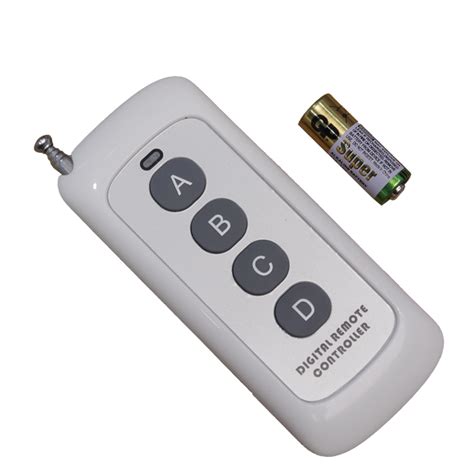 Channel Mhz RF Transmitter Remote Module With Battery Techiesms
