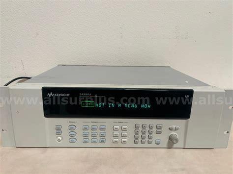 Keysight 34980a Multifunction Switchmeasure Unit Allsurplus