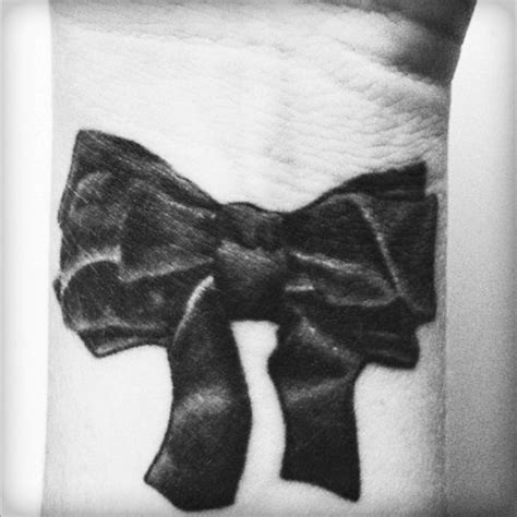 Ribbon Bow Tattoo Wrist