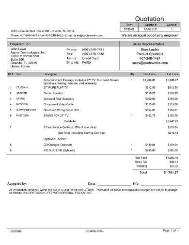 FREE 13 Repair Quotations In DOCX PDF XLSX