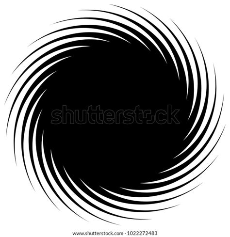 Concentric Radial Element Radiating Abstract Geometric Stock Vector Royalty Free 1022272483