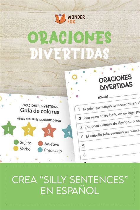 Crea Oraciones Divertidas Task Cards Of Silly Sentences In Spanish