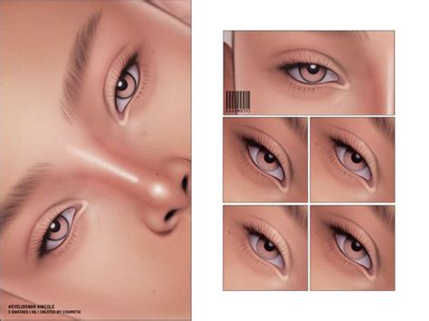 Cosimetic S Nicole Eyelids Overlay Version N09 In 2024 Sims 4 Cc