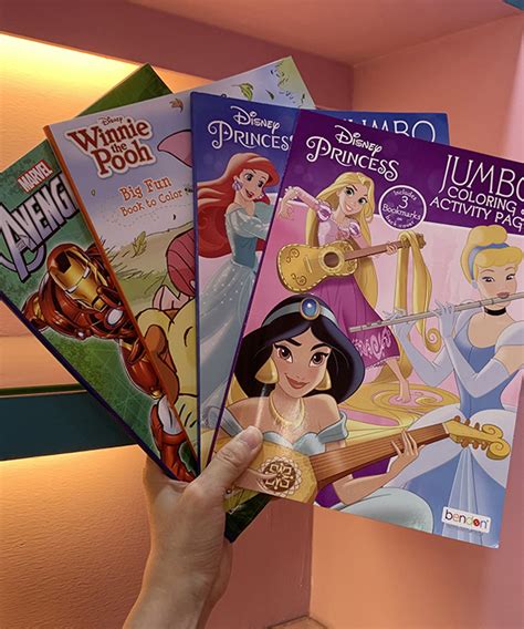 정품 디즈니 80p 4종 색칠공부 컬러링북 자스민 신데렐라 미녀와야수 어벤저스 곰돌이푸