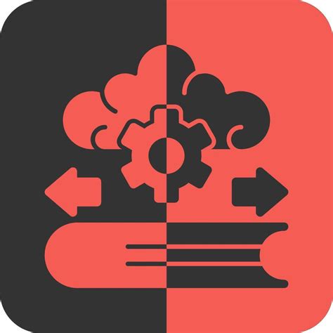 Learn Flow Iq Red Inverse Icon 39508940 Vector Art At Vecteezy