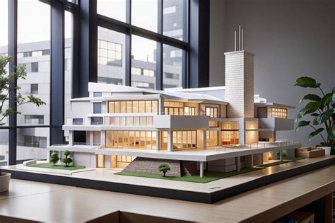 Premium Photo Mockup Of Architecture Building Model