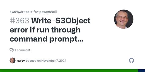 Write S3object Error If Run Through Command Prompt Context · Issue 363