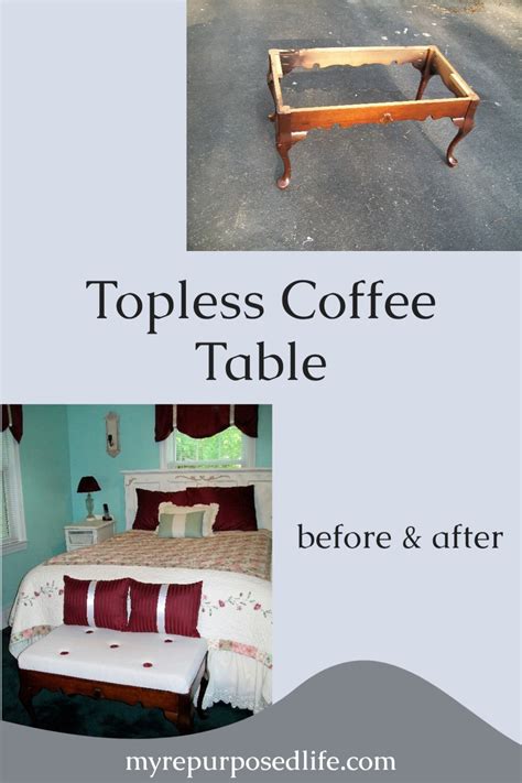 DIY Coffee Table Bench My Repurposed Life