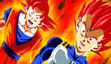Super Saiyan God Goku And Vegeta By Majingokuable Via Deviantart Rdbz