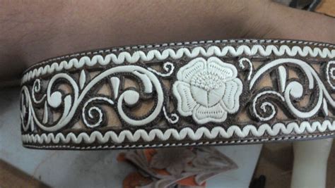 Cinto Piteado Con Cincelado Tooled Headstall Luxury Hand Tooled