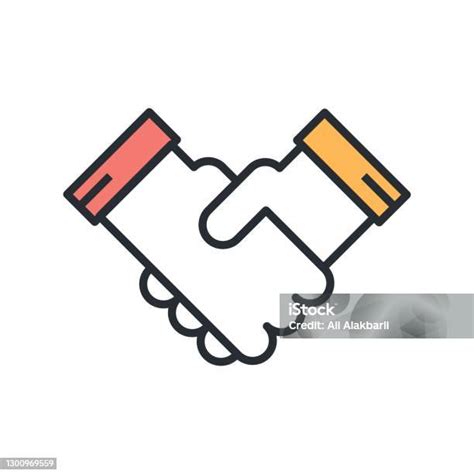 핸드셰이크 아이콘 비즈니스 계약 협력 서명 벡터 그림입니다 0명에 대한 스톡 벡터 아트 및 기타 이미지 0명 개념 계약서