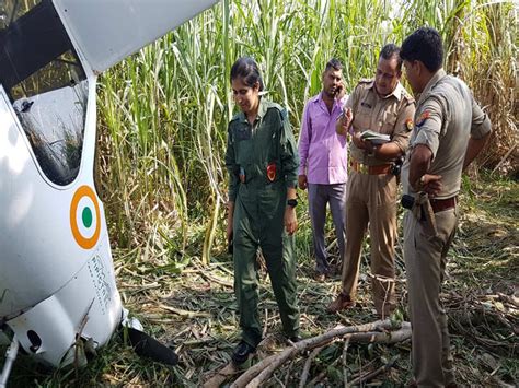 Iaf Place Crash Today Iafs Microlight Aircraft Crashes Near Baghpat