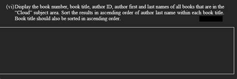 Solved Could You Please Answer A Few Basic SQL Queries Chegg Com