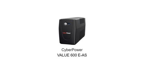 ขาย CyberPower VALUE 600 E-AS (เครื่องสํารองไฟคอมพิวเตอร์ขนาด 600 VA ...