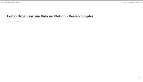Como Usar O Notion Jeito Simples De Organizar A Vida 2025