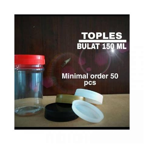 Jual Toples Jar Botol Plastik BULAT 150 ML SAMBAL BUMBU 150ML SAMBEL
