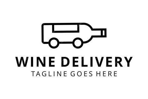 Premium Vector Illustration Abstract Wine Bottle Drink Logo Design