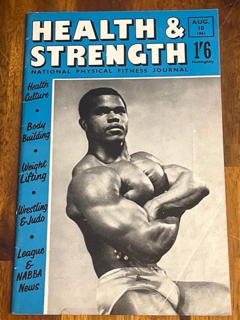 Health And Strength Bodybuilding Muscle Magazine Serge Nubret 8 61 Uk