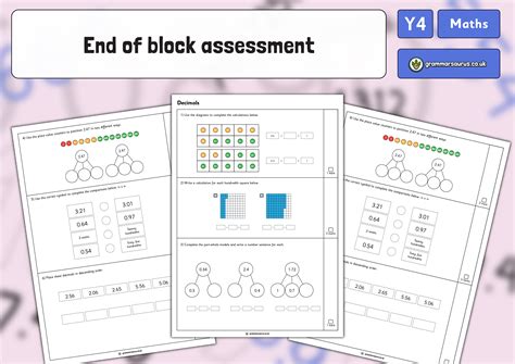 Year 4 Decimals Part 2 End Of Block Assessment Grammarsaurus