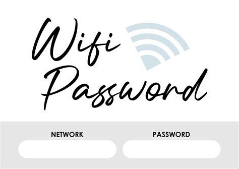 Guest Wifi Password 10 Free Pdf Printables Printablee