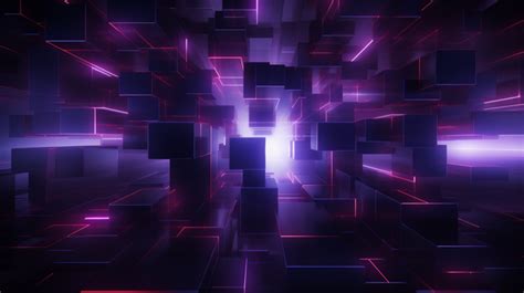 Vibrant Purple Rectangle Pattern An Abstract And Futuristic Textured