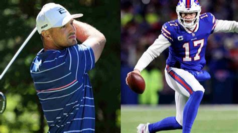 Josh Allen Gasps For Breath As Bryson Dechambeaus Oh My Eye Rope Encounter Has Him Laughing