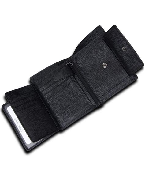 Men S Wallet RFID Blocking Leather Wallet For Men Trifold ID Windows RFID Blocking Wallet