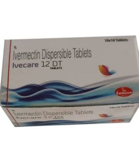 Ivecare 12 DT Ivermectin Dispersible Tablet For Parasitic Infections