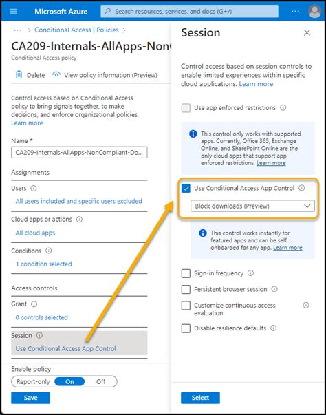 simon does how to block unauthorized downloads with conditional access