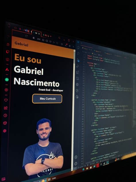 gabriel nascimento no linkedin portfólio desenvolvimentoweb
