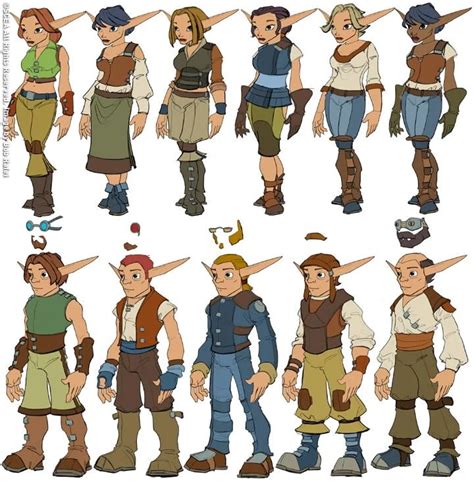 Citizens Characters And Art Jak Ii Jak 2 Art Jak 3 Art Jak 2